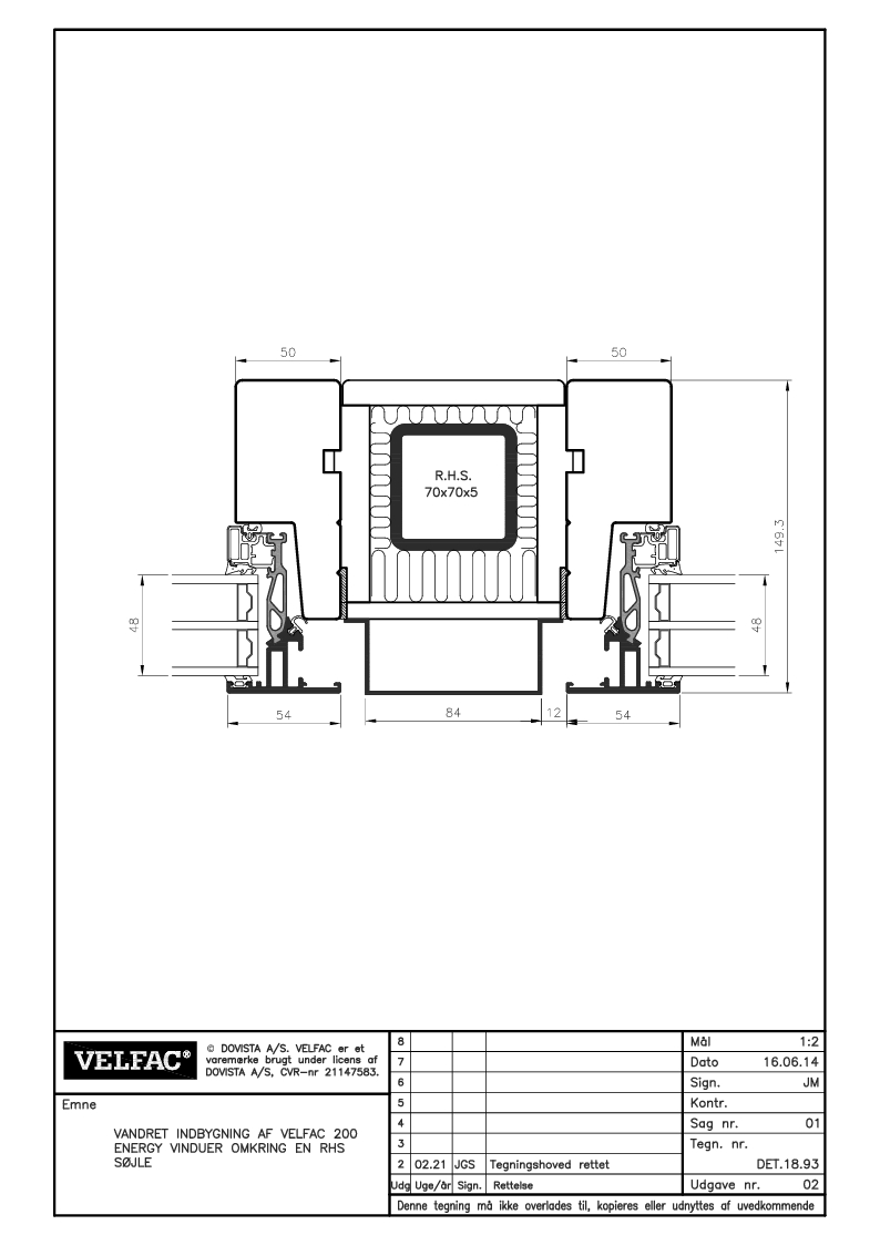 VELFAC Produktdatabase | Vinduer og døre