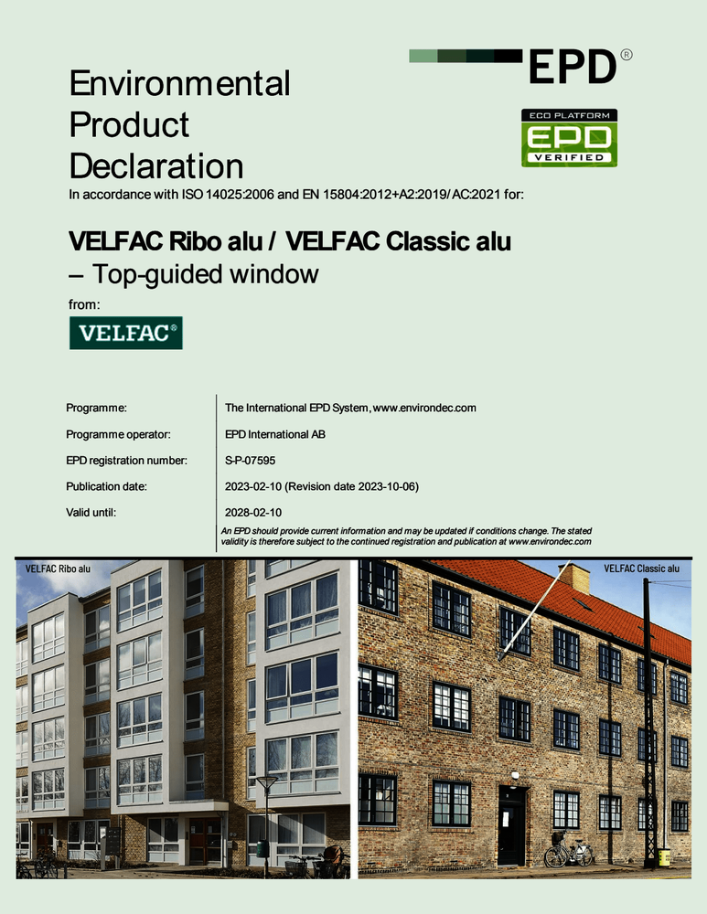 VELFAC Product Database | Windows and doors